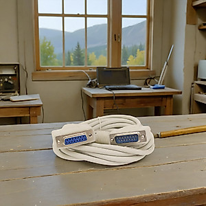 Your Cable Store 10 Foot DB15 15 Pin Serial Extension Cable