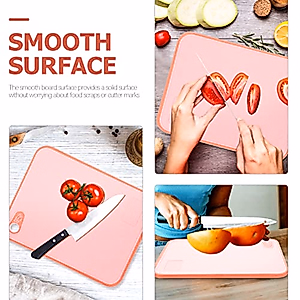 Hemoton Wheat Straw Cutting Board Fruit Vegetable Chopping Cutting Board with Double-sided