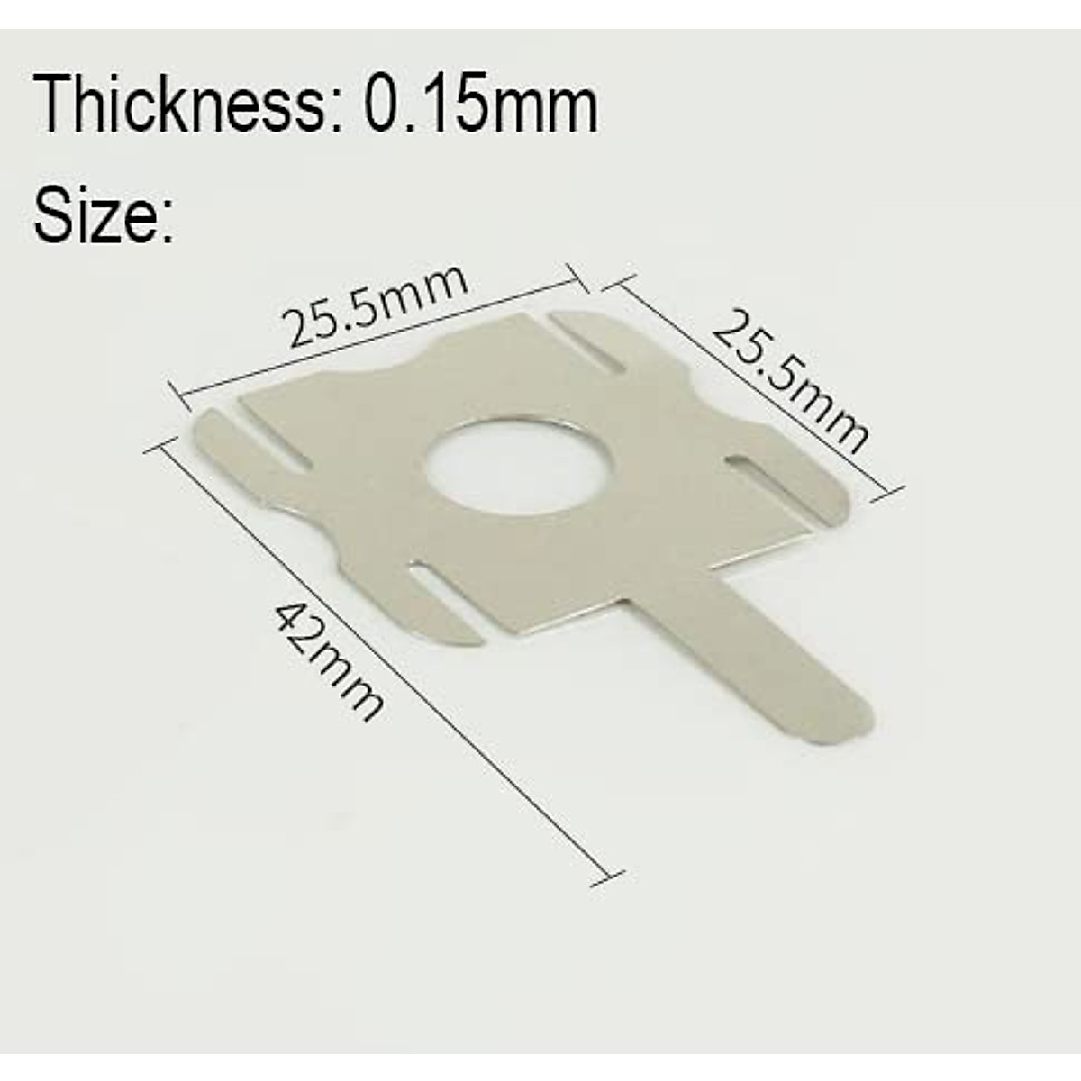 NIONSUPPLY 50pcs 4P H type T type Nickel Plated Steel Strips Sheet Soldering Tabs for DIY 18650 Lithium Battery Pack, Battery Connector Tab Battery Cell Spot Welding Welder (4P Square)