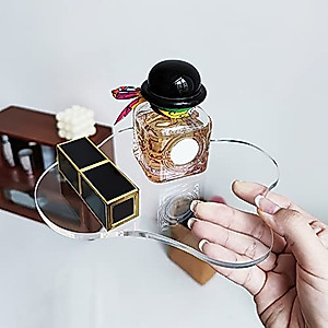 2Pcs Acrylic Irregular Coaster, Transparent Coaster for Desk, Creative Decorative Plate Coaster Mug Pad Mug Pad Coffee Cup Coaster Dining Table Shooting Props (7x6 Inch)