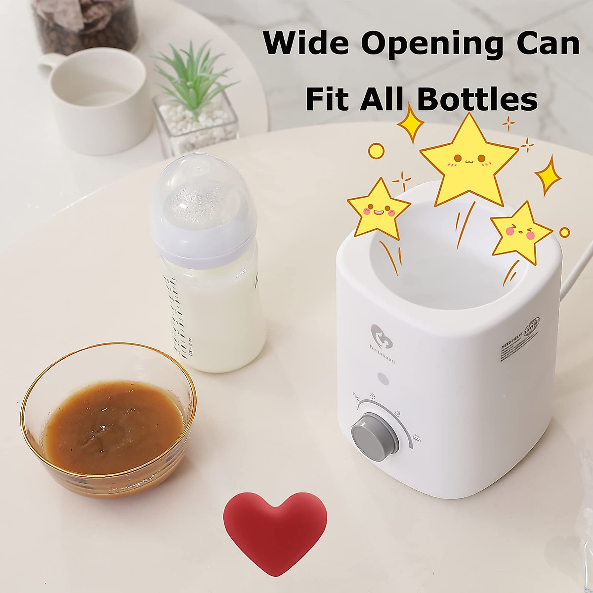 Bottle Warmer,Bellababy Fast Baby Bottle Warmer,7/24 Constant Temperature Control