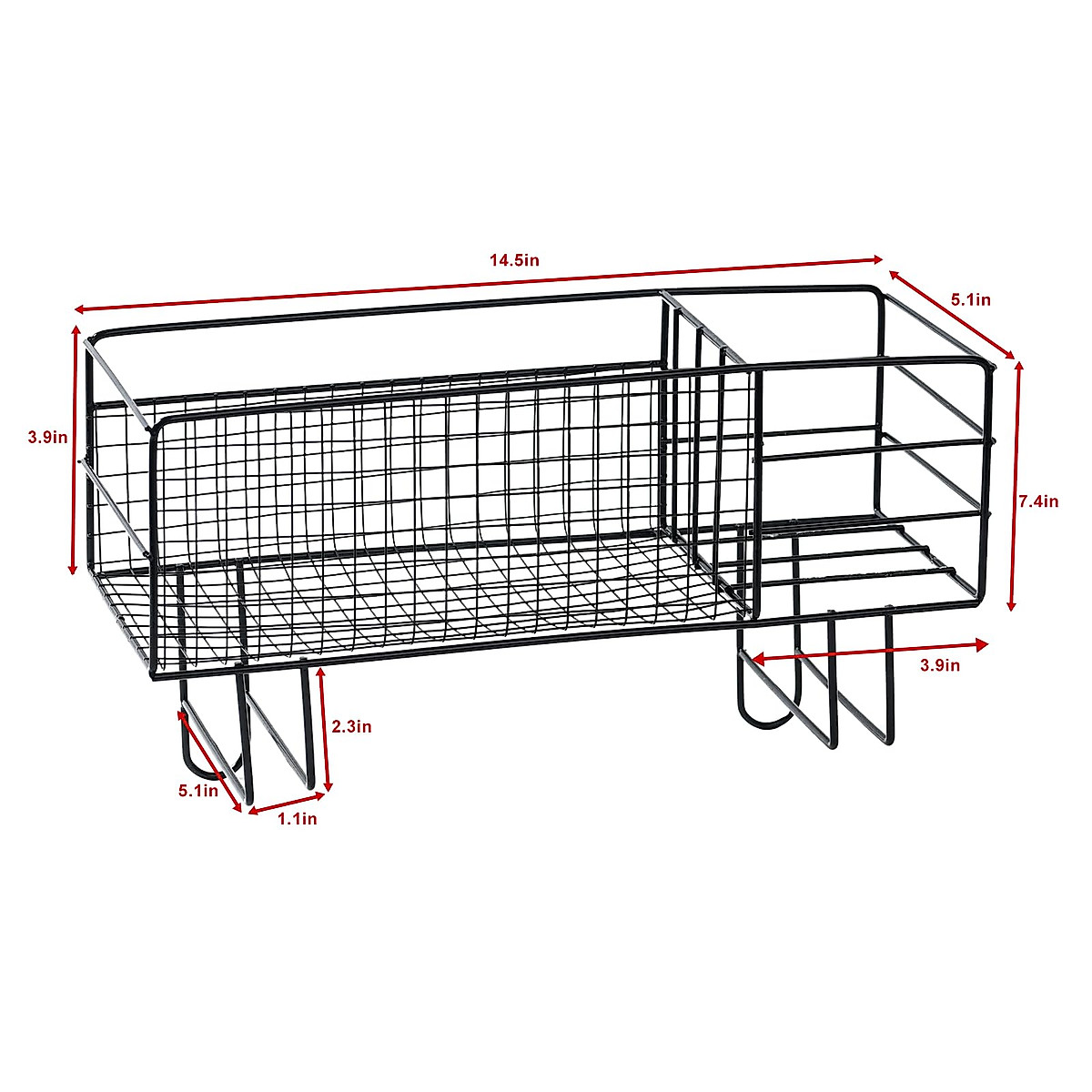 Toilet Shelf in Toilet Storage Without Drilling Or Screws, Easy Installation of Bathroom Organizer and Storage, 1 Level Bathroom Organizer. (Black monolayer)