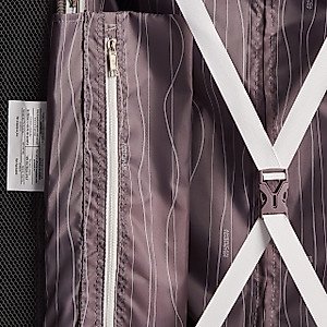 American Tourister Moonlight Hardside Expandable Luggage with Spinner Wheels, Ascending Gardens Rose Gold, Checked-Medium 24-Inch