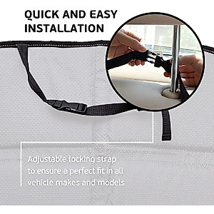 Kaiphy Car Seat Protector - Thick Padding - Durable, Waterproof Fabric, Leather Reinforced Corners (Beige, XL)