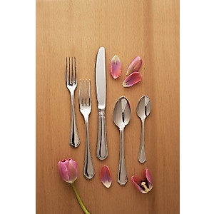 Fortessa Medici 18/10 Stainless Steel Flatware, 5 Piece Place Setting, Service for 1