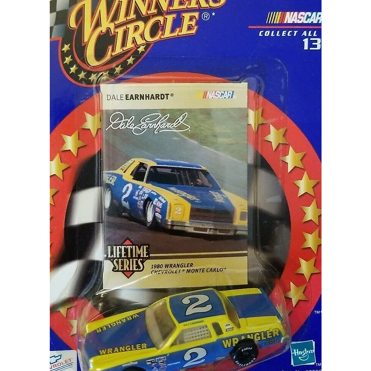 Action Racing Collectables 1980 Dale Earnhardt Sr #2 Wrangler Lifetime Series Edition #7 0f 13 1/64th Scale Diecast with Photo Card Insert... Car Measures 3inch Long x 1 Wide x 1inch Tall