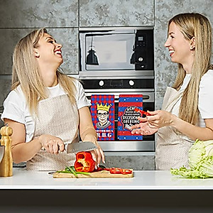 Cheroloven Notorious RBG Gifts for Women, 2 Pack Ruth Bader Ginsburg Hand Towels for Kitchen Bathroom Use, Feminist Birthday Housewarming Gifts for RBG Fans Lawyer Librarian