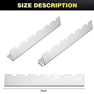 4 Pcs Skewers Holder Stainless Steel Shish Kabob Rack BBQ Long Skewers Rack for Round Flat Wood Metal Bamboo Skewers Grilling Accessories 12 Inch