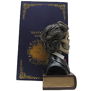 World of Wonders Forgotten Lore Poe 7.15" Bookend Gothic Themed Decor Figurine Bookend to Organize Books, Novels, and Magazines Inside Your Home and Office