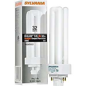 Sylvania 20885 Compact Fluorescent 4 Pin Triple Tube 3500K, 32-watt, 1 Count (Pack of 1)
