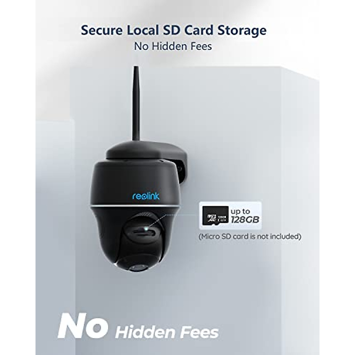 REOLINK 2K Security Camera Outdoor, Pan Tilt Battery Powered with 2.4/5GHz Dual-Band WiFi, 4MP Night Vision, Smart Detection, PIR Sensor, 2-Way Talk, Time Lapse, No Hub Needed, Argus PT (Black)
