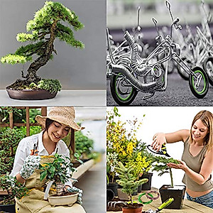 9 Rolls Bonsai Wires, YOURSEE Anodized Aluminum Bonsai Training Wire with 3 Colors (Black, Brown, Green) and 3 Sizes (1.0 mm, 1.5 mm, 2.0 mm), Total 147 Feet