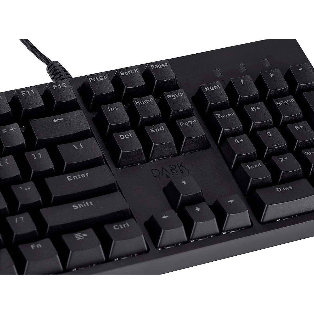 Monoprice Dark Matter Collider Mechanical Gaming Keyboard - Cherry MX Red, Full RGB Customization, Wired, Full N-Key Rollover