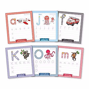 Apostrophe Games Alphabet & Number Tracing Cards, Reusable, Dry Erase, Upper & Lower Case, 31 Large Reusable Cards, Repetitive Tracing Alphabet and Number Cards, Improve Writing Skills, Flash Cards