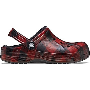 Crocs Unisex Ralen Lined Clogs | Fuzzy Slippers, Buffalo Plaid, Numeric_9 US Men
