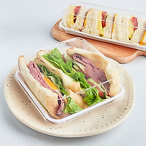 ZORRITA 50 Pack Plastic Charcuterie Boxes with Lid