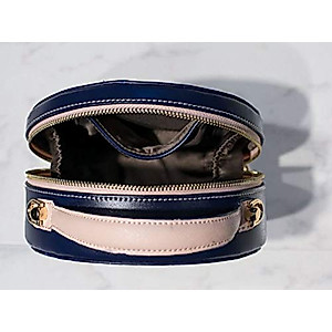 Nite closet Lolita Purses Crossbody for Women Small Handbag Cute Round Shoulder Bag (Navy)