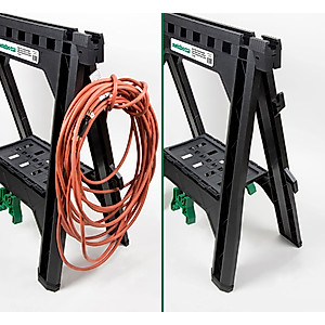 Metabo HPT Sawhorses | Folding | 1200 Lb. Capacity | 2-Pack | 115445M
