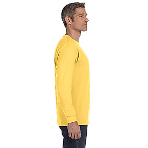 Jerzees 5.6 oz 50/50 Heavyweight Blend Long-Sleeve T-Shirt Island Yellow Small