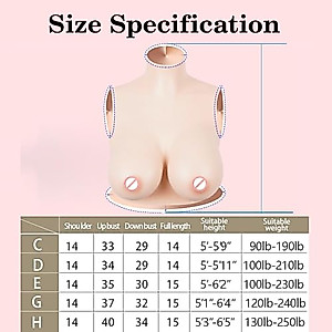 Zilasegy Plus Size Breasts Forms,Silicone Breastplate B Cup Fake Boobs for Crossdressers Transgender Drag Queen Cosplay(Yellow)