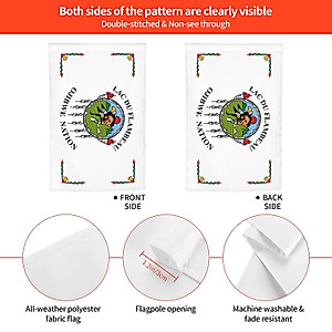 LIICHEES Flag Of The Lac Du Flambeau Ojibwe Nation Garden Flag 12x18 Inch Double Sided Outside Decoration Banner Yard Welcome Flags Home Decor Flags