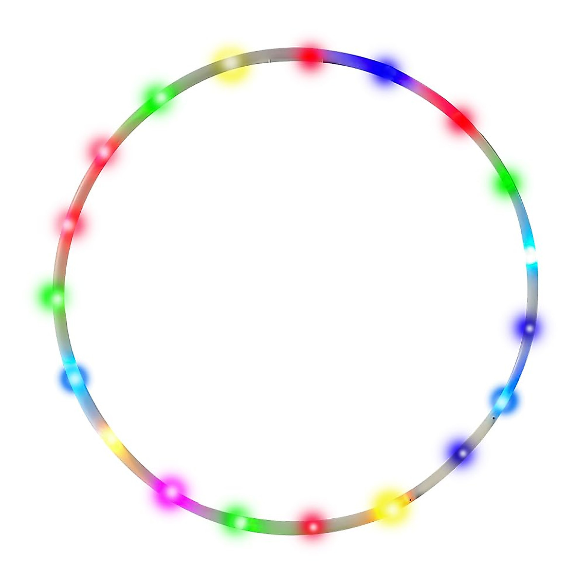 36 inch LED Hula Hoop, willway 28 Color Strobing and Changing Hula Hoop for Kids and Adults - Lightweight & Collapsible (28 inch)