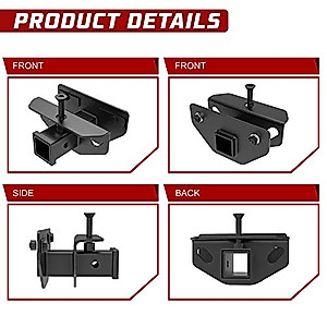 BUNKER INDUST Rear Trailer Hitch Receiver Fit for 2003-2018 Dodge Ram 1500/2003-2013 Ram 2500 3500/2019-2021 Ram 1500 Classic, 2" Inch Class 3 Tow Towing Hitch
