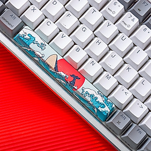 YUNZII AK84 84-Key Hot-Swappable Gaming Mechanical Keyboard with Double Shot PBT Keycaps, RGB, Aluminum Frame for Mac Windows (Gateron Black Switch, Silver)