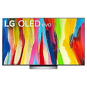 LG 55-Inch Class OLED evo C2 Series Alexa built-in 4K Smart TV, 120Hz Refresh Rate, AI-Powered 4K, Dolby Vision IQ and Dolby Atmos, WiSA Ready, Cloud Gaming (OLED55C2PUA, 2022) (Renewed)