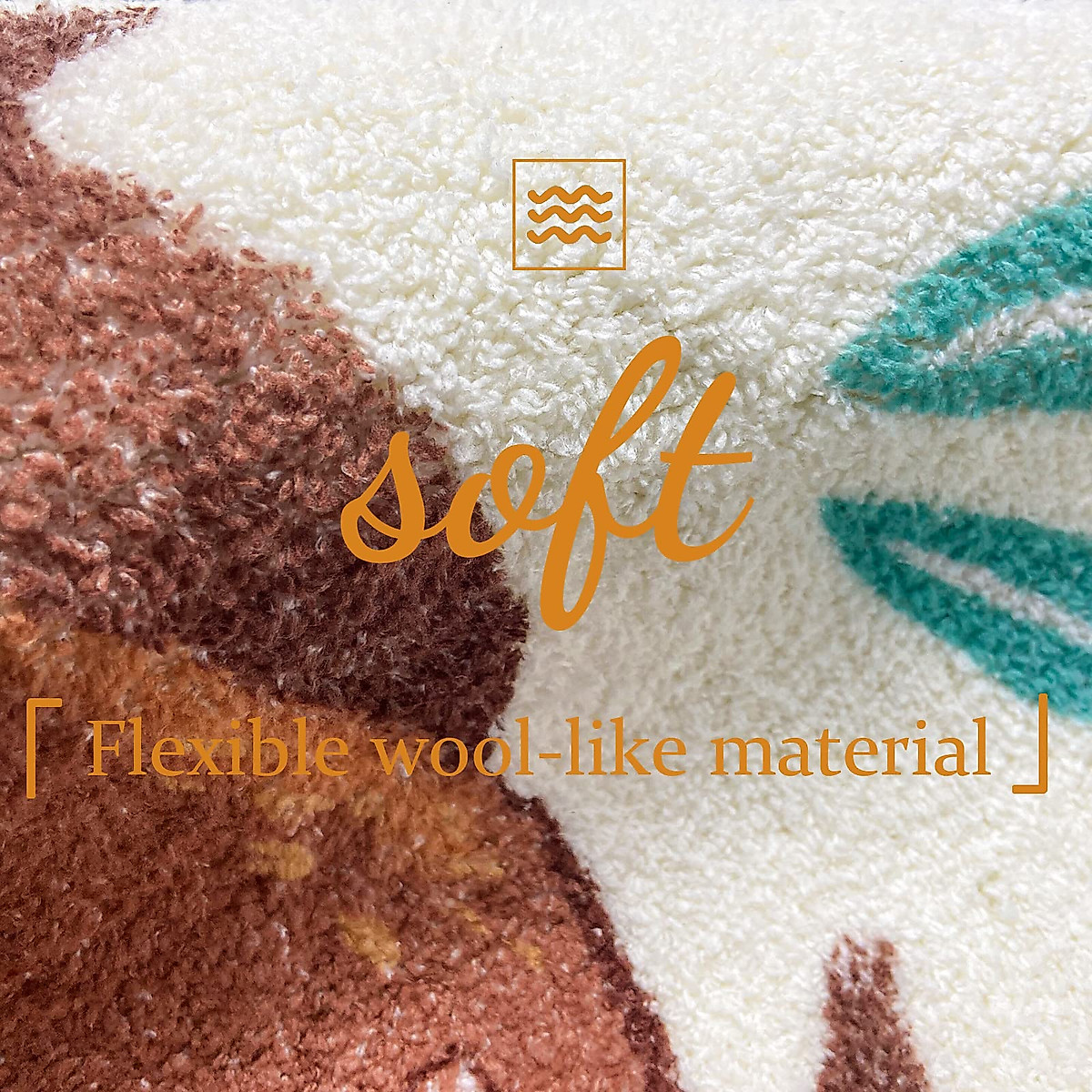 WREWING Round Rug 3.3ft, Cute Animals Large Non Slip Super Soft Plush Area Rug for Kids Room Playroom Nursery Bedroom, Educational Washable Circular Floor Mat for Home Room Decorative (Zoo)