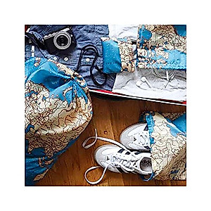 World MAP Travel Dirty Laundry Bag Keeper Keep Your Dirty Clothes Seperate Dorm
