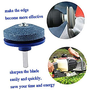 TEHAUX 3pcs Rotary Sharpening Sharpener Blade Wind Garden Hand Professional for Use Industrial Electric Tool Universal Lawnmower Mower Drill Power Sharpen Mm Powered Lawn