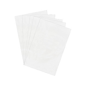 InfinitePack 100 CT 12x18 inches 1 Mil Clear Plastic Flat Open Poly Bags Great for Food, Storage, Packaging, and More