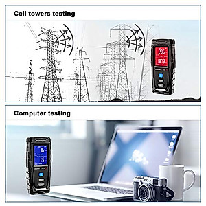 ERICKHILL EMF Meter, Rechargeable Digital Electromagnetic Field Radiation Detector Hand-held Digital LCD EMF Detector, Great Tester for Home EMF Inspections, Office, Outdoor and Ghost Hunting