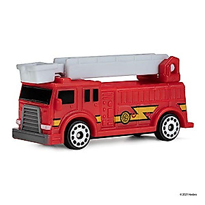 Micro Machines Fire and Rescue Cargo Transporter Plane - Features Vehicle Hatch, Retractable Hook, Cargo Doors, and Exclusive Vehicle - Collect Them All - Amazon Exclusive