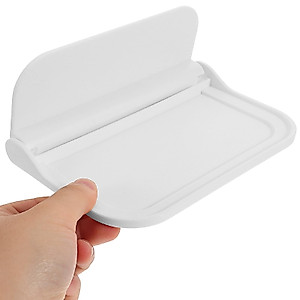 Cabilock 1 Floating Shelf, Foldable Wall-Mounted Shelf, Shower Caddy, Storage Rack, White, FW3021234N8SD36