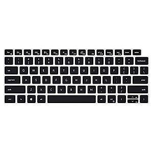 Keyboard Cover for Dell Latitude 5420 5430 5431 14", Latitude 7410 7420 7430 14", Dell Latitude 7520 15.6", Dell Latitude 9000 9420 9430 9510 9520 Keyboard Protective Skin, Black