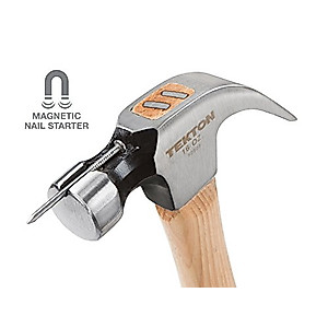 TEKTON 16 oz. Hickory Handle Magnetic Head Claw Hammer | 30303