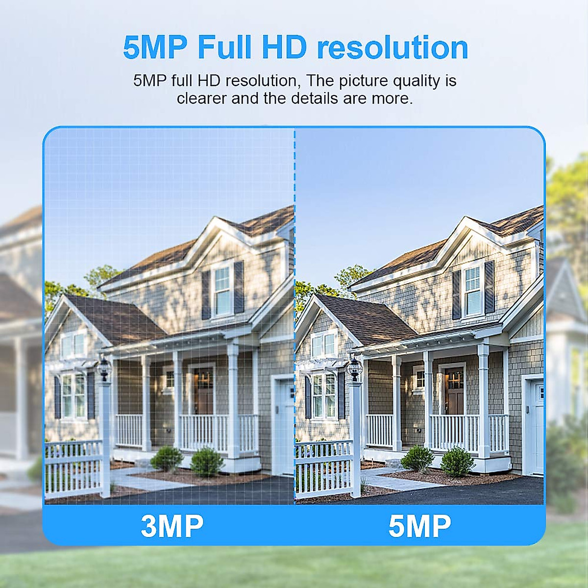 INQMEGAPRO 5MP PTZ WiFi Security Camera Outdoor, 1920P HD Wireless Surveillance Camera, Waterproof IP Camera, 2-Way Audio, Enhanced Night Vision, Motion Detection, ONVIF, SD Card Slot,393-5MP