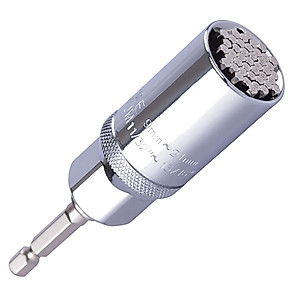 Universal Socket Tool Redesigned with Stronger Hexagon Pins By Wrenchit: Endeavor Tool That Instantly Adjusts To All Shapes And Sizes Of Bolts, Screws, Hooks And Nuts, Great for Gifts! (9-21mm)