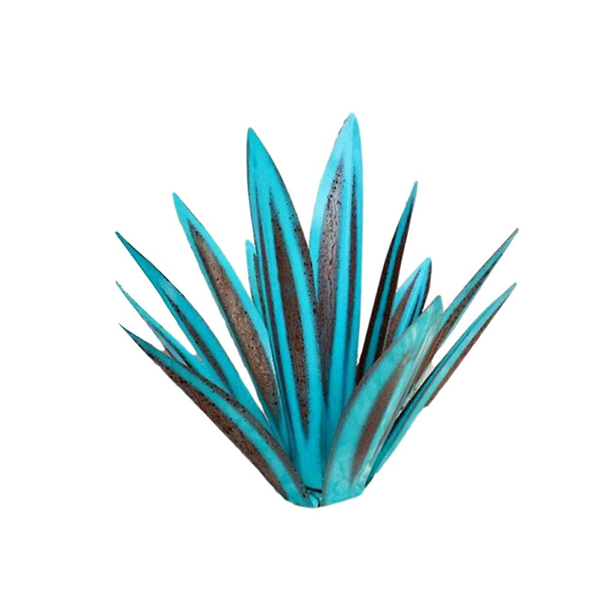 CUCUDAI Simulation Art Agave Plant Ornaments DIY Rustic Metal Sculpture for Outdoor Patio Yard Garden Decoration Stakes Lawn Statue Home Decor