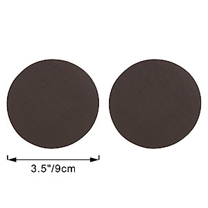 Kiven Led Light Cover,Light Blocking Stickers, 3.5in in Dia,Dark Brown Fabric, LED Light Dimming Sticker for Recessed Light/Can Light, LED Spotlight, Ceiling Light, Downlight
