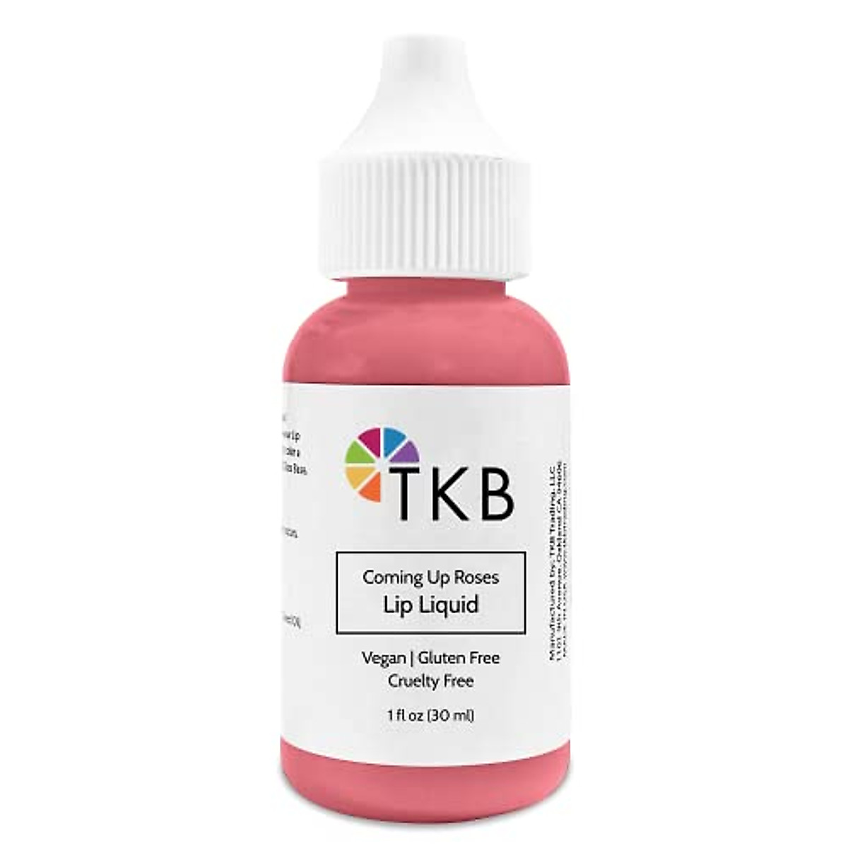 TKB Lip Liquid Color|Liquid Lip Color for TKB Gloss Base, DIY Lip Gloss, Pigmented Lip Gloss and Lipstick Colorant, Made in USA (1floz (30ml), Coming Up Roses)