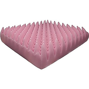 Vakly Convoluted Foam Egg Crate Seat Cushion 4 Inch Thick [18''x16''x4''] for Added Padding and Comfort on a Wheelchair or Office Chair (3)
