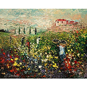 SOLD Time for Harvest, Tuscany Italy Vineyard By Internationally Renown Painter Andre Dluhos