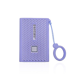 Portable SSD External Solid State Drives Silicone Protective Cover Designed for Samsung T7 (Silver)