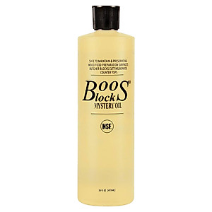 John Boos 2-Piece Boos Block Charcuterie Board and Wood Cutting Board Care and Maintenance Set, 16-Ounce Mystery Oil and 5-Ounce Board Cream