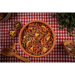 Luksyol Clay Pan For Cooking, Pan for Mexican Indian Korean Dishes, Handmade Cookware, Clay Pot or Oven, Terracotta Pot, Clay Pot For Cooking, Unglazed Clay Pots For Cooking, Clay Oven Pan 11 Inches