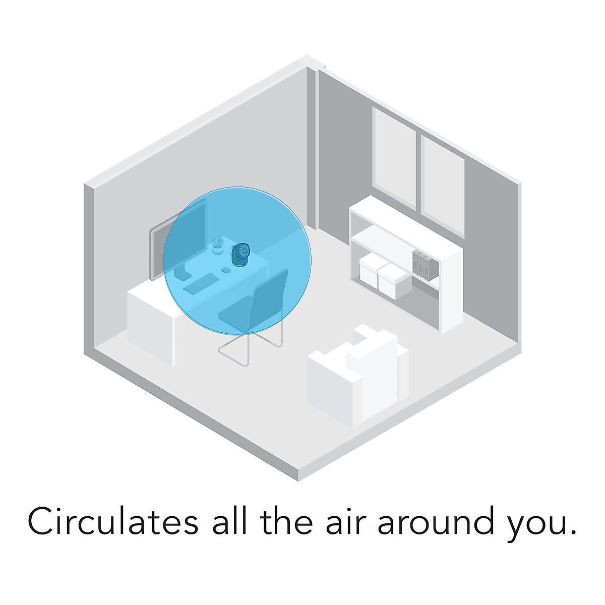 Vornado Flippi V8 Personal Oscillating Air Circulator Fan