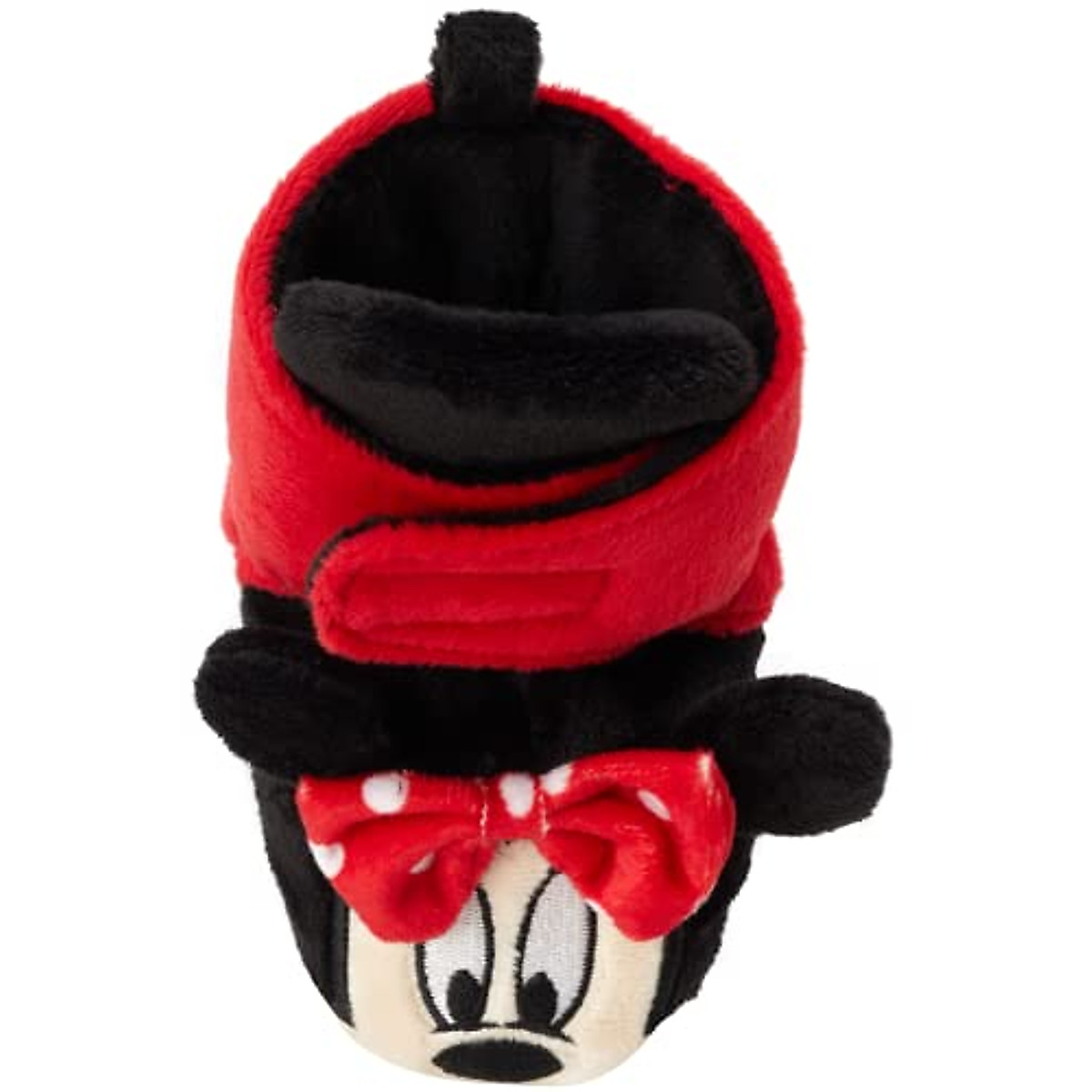 Disney Baby Girls' Minnie Mouse Booties - Soft Fleece Slipper Socks (Newborn/Infant), Size 12-18 Months, Minnie